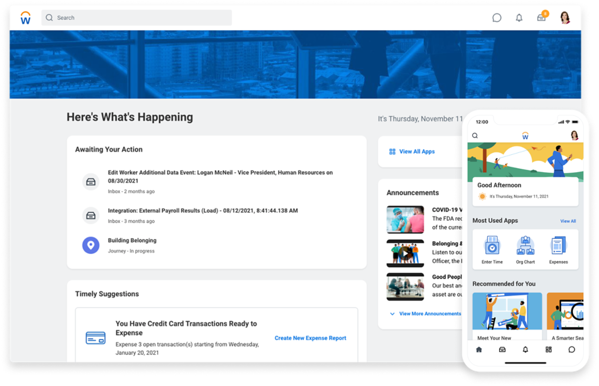 Cloud Technology Platform and ERP System | Workday