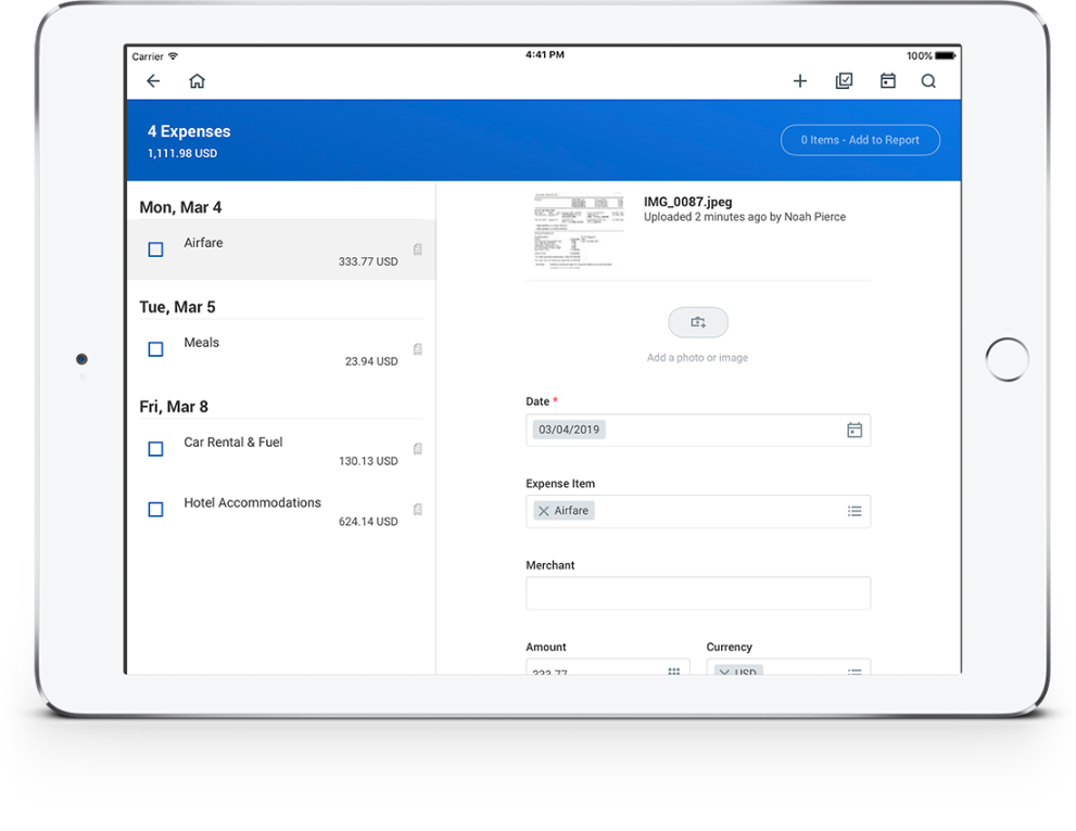 Cloud Expense Management Software | Workday Aus & NZ