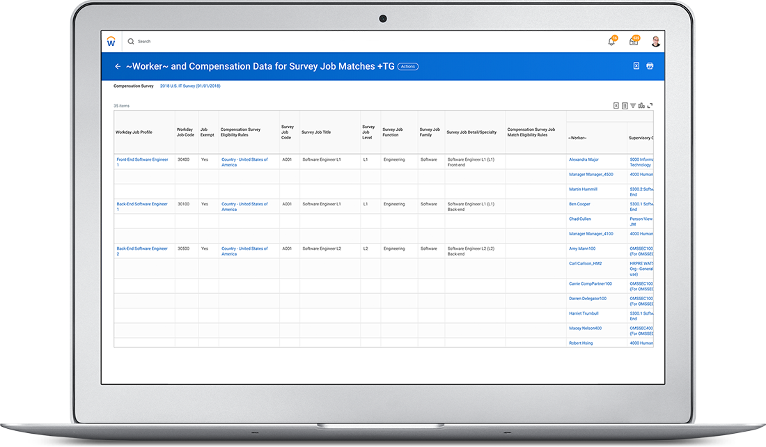 Compensation Management Software System | Workday CA