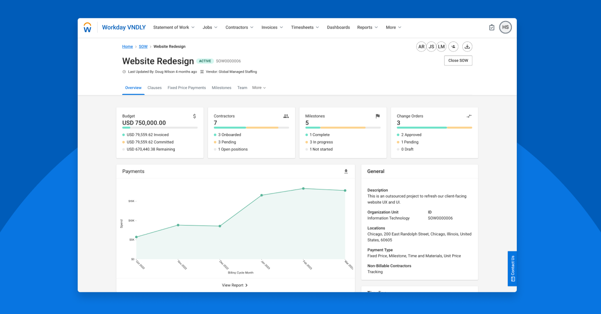 Workday US VNDLY Statement of Work | Workday US