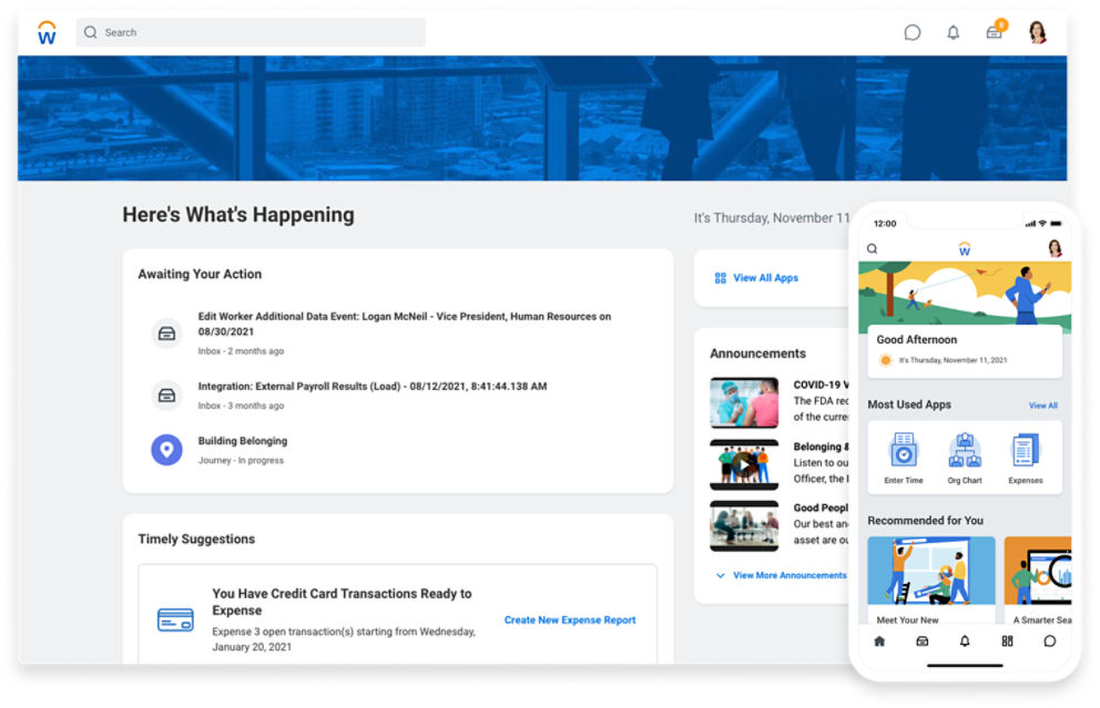 Cloud Technology Platform and ERP System | Workday